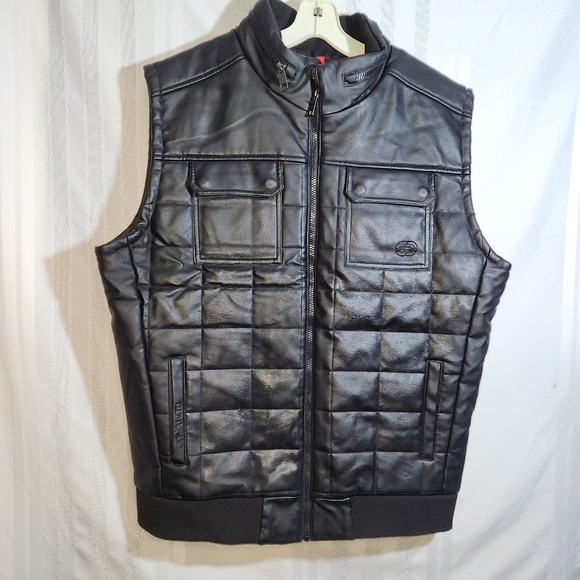 Ecko Unlimited | Suits & Blazers | Ecko Unltd Black Faux Leather Vest ...